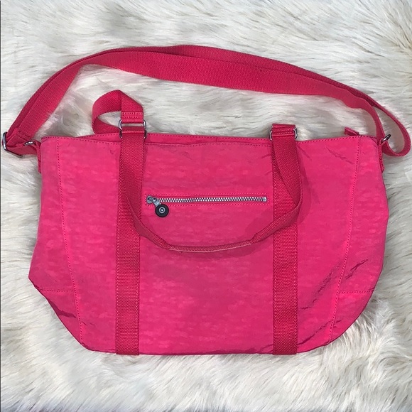 Kipling | Bags | Hot Pink Kipling Crossbody Tote Bag | Poshmark